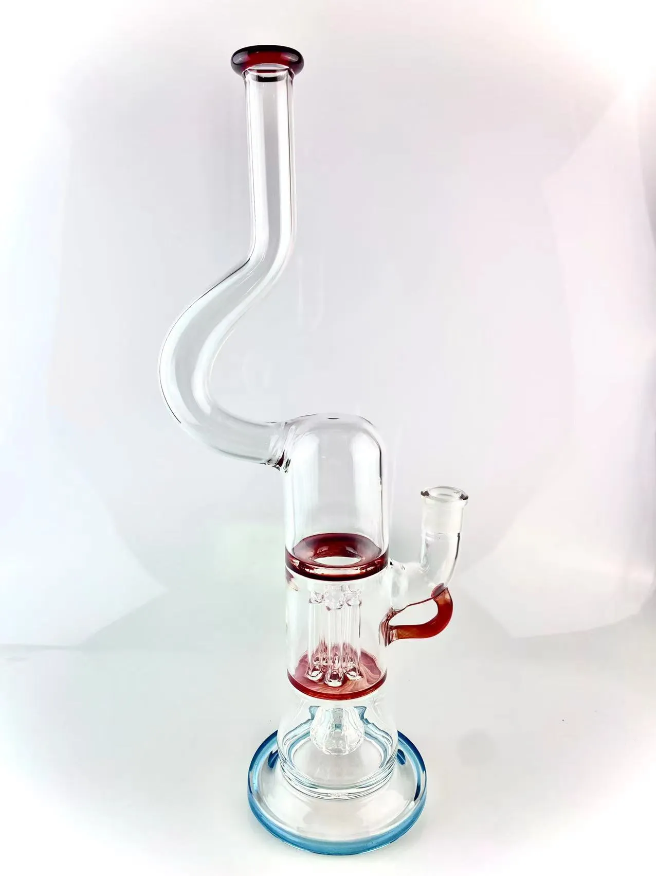 Smoking Pipes American Red With Atomic Stardust Pillar Bong 18 Inch ...