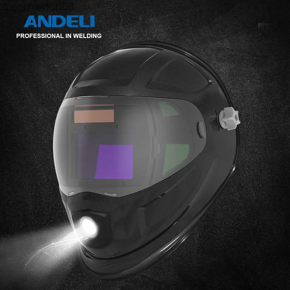 Auto Darkening Welding Helmet - True Color, Large View, Adjustable ...