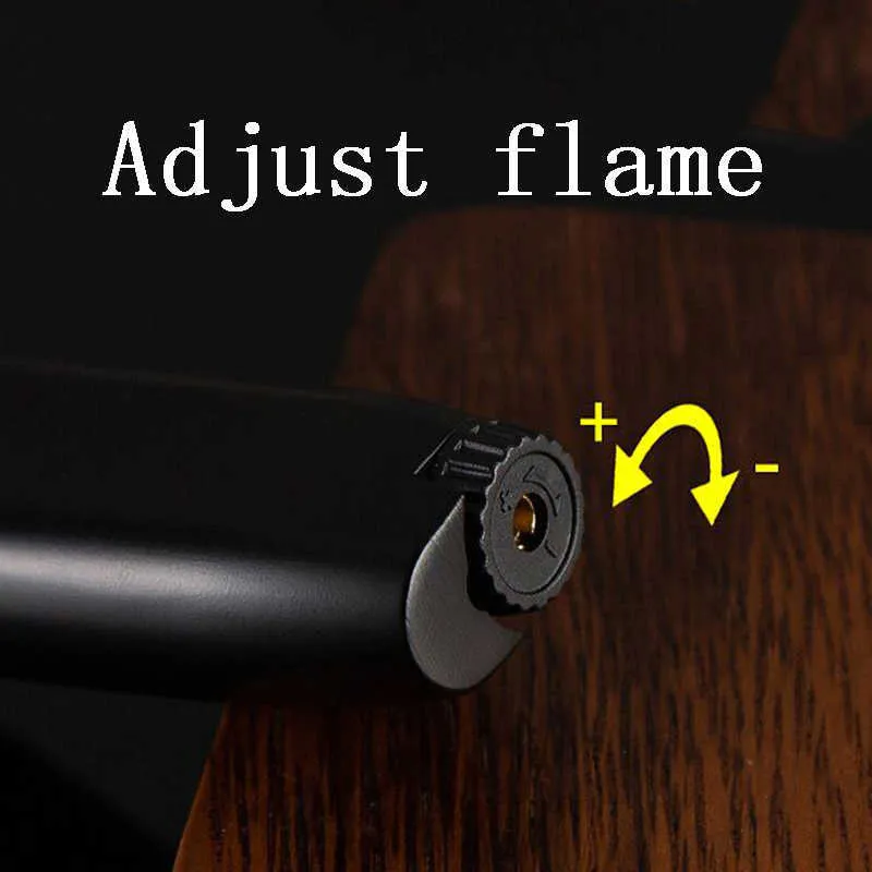 2022 Torch No Gas Lighter Adjustable Flame Size Metal Turbo Windproof ...