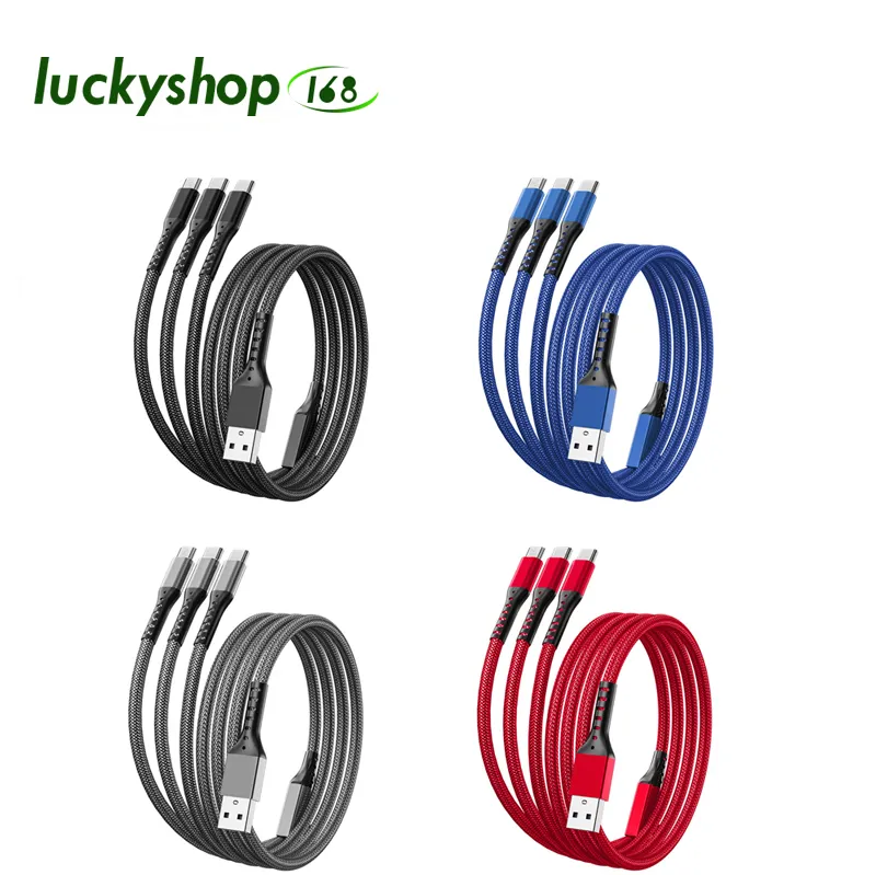 Super Fast 3 In 1 Mcdodo Cable For Type C Android And IPhone Phones 5A ...