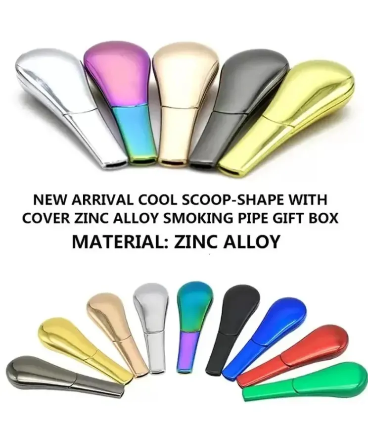 Eco Friendly 3.8 Inches Smoking Pipes Metal Smoking Hand Spoon Pipe ...