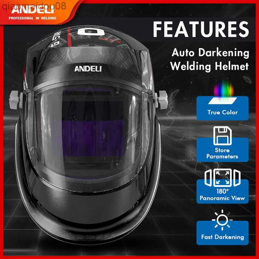 DHgate.com:ANDELI Welding Helmet, 180° Large Viewing Solar Auto ...