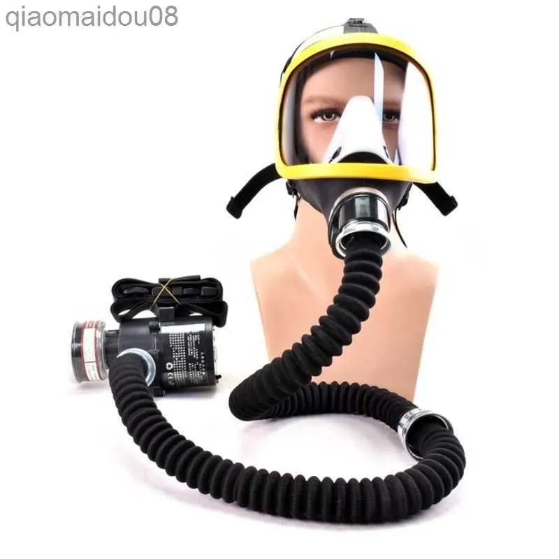 Electric Gas Mask Respirator System with Built-in 4000mAh Battery for ...