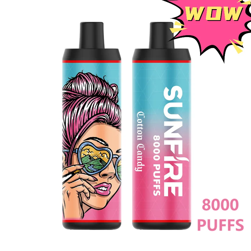 Original Sunfire Bar 8000 Puffs Dtl Vape Jetable E Cigarette Avec