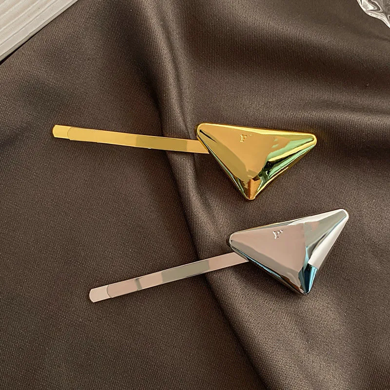 Classic Metal Triangle Jewelry Hair Clips Barrettes - Designer Hair ...