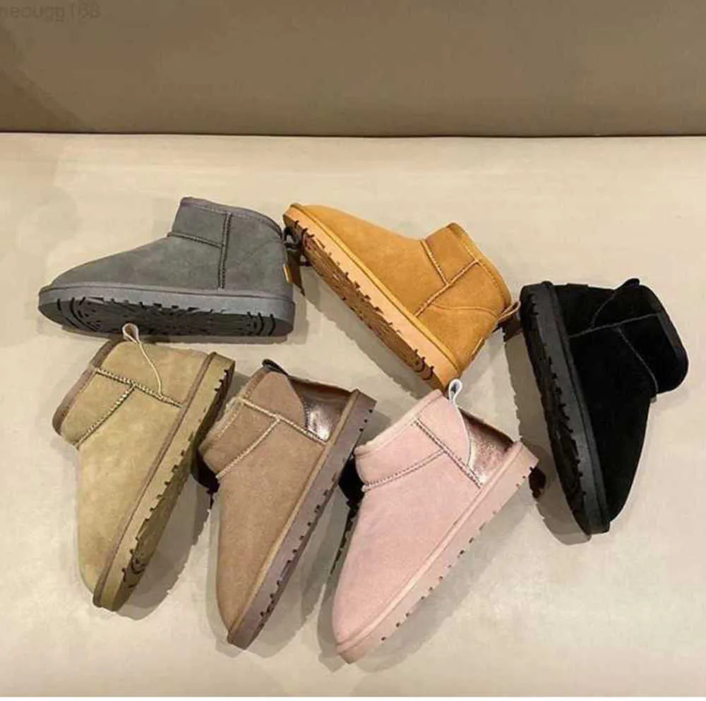 Women's Winter Boots - Designer Leather Short Boots, Warm Plush Fur ...