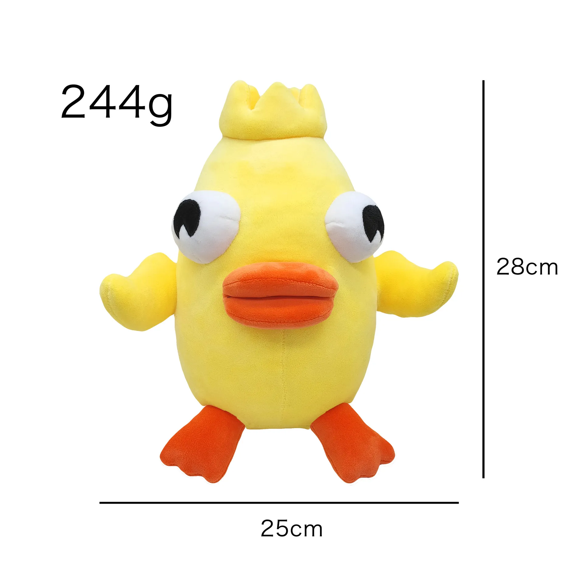 Cute Ducky Momo Plush Doll - Adorable Sausage Beak Chicken, Soft ...