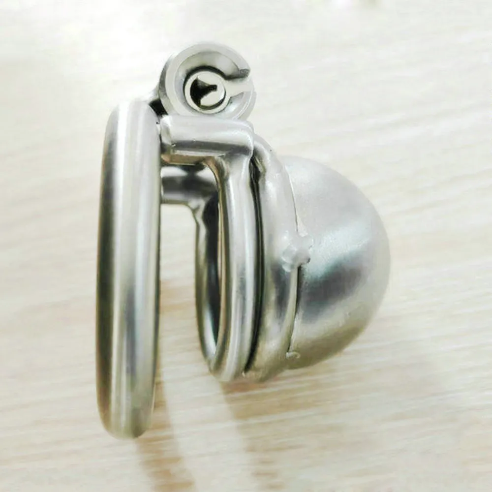 Stainless Steel Prince Albert Bird Lock Cage Chastity Device For Men ...
