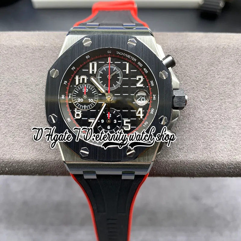 APF 42mm Vampire 2647 A3126 Automatic Chronograph Mens Watch Black ...