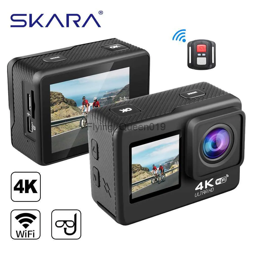 4K Action Camera - 60FPS, Dual Screen, Waterproof, WiFi, Remote Control ...