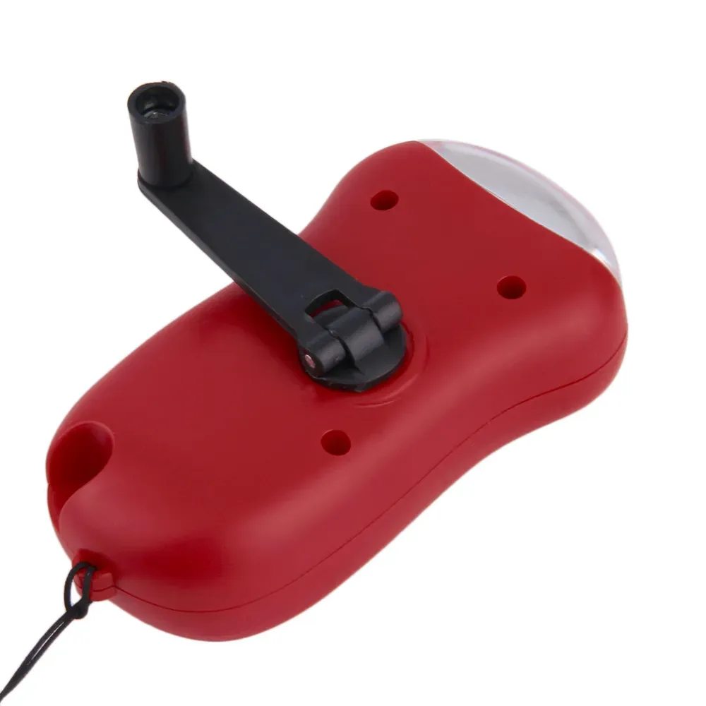 Solar Powered Torch With Hand Crank Dynamo Portable LED Flashlight For ...
