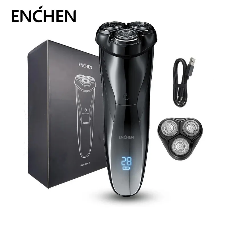 3D Rotary Electric Shaver - Rechargeable Men's Razor, IPX7 Washable ...