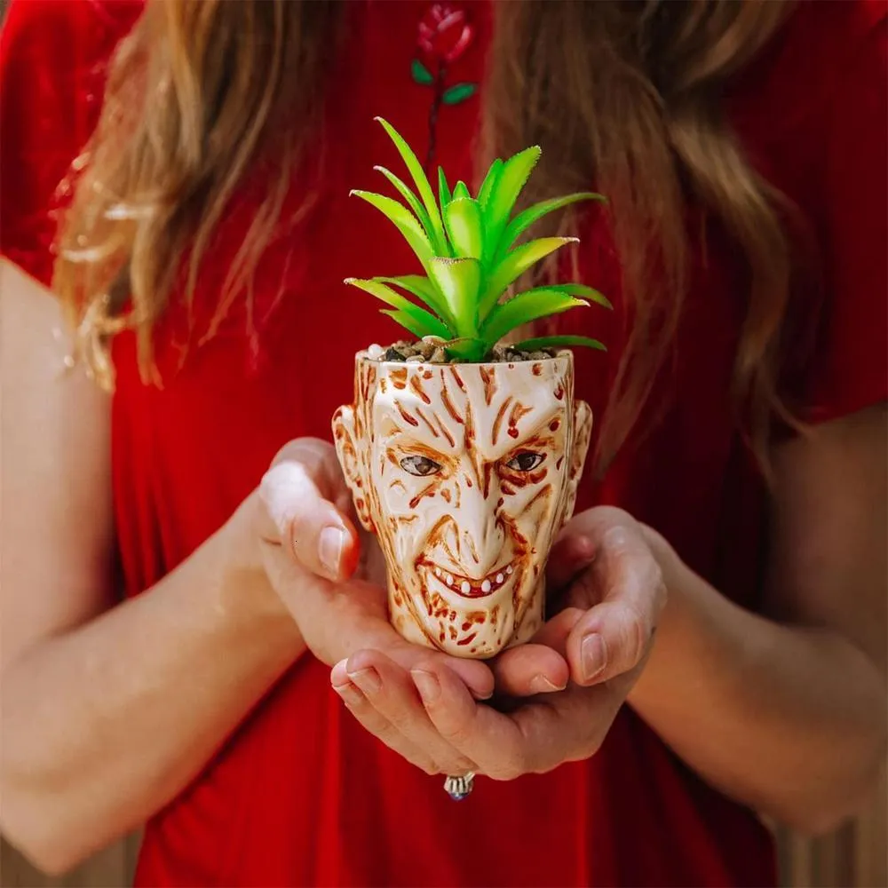 Gothic Horror Clown Plant Pot: Creative Resin Garden Planter for ...