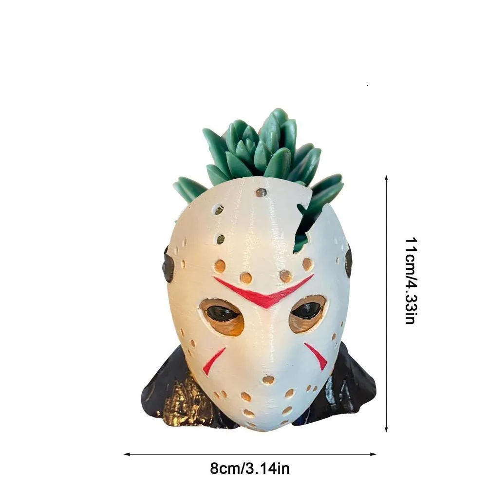 Gothic Horror Clown Plant Pot: Creative Resin Garden Planter for ...