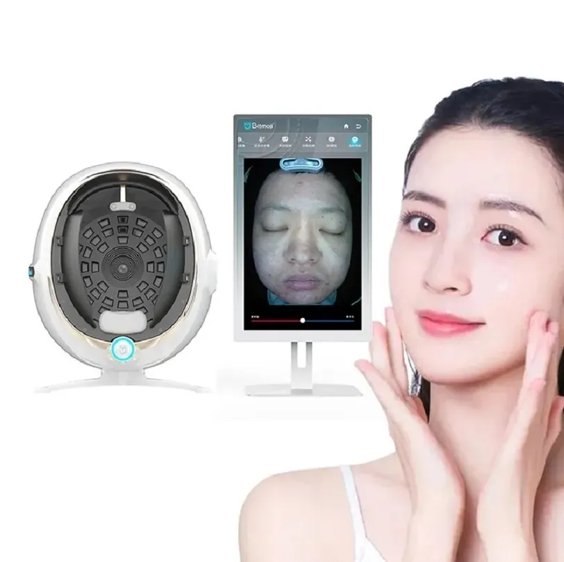 3D Facial Analyzer: Advanced Skin Moisture Detection & Face Scanner For ...