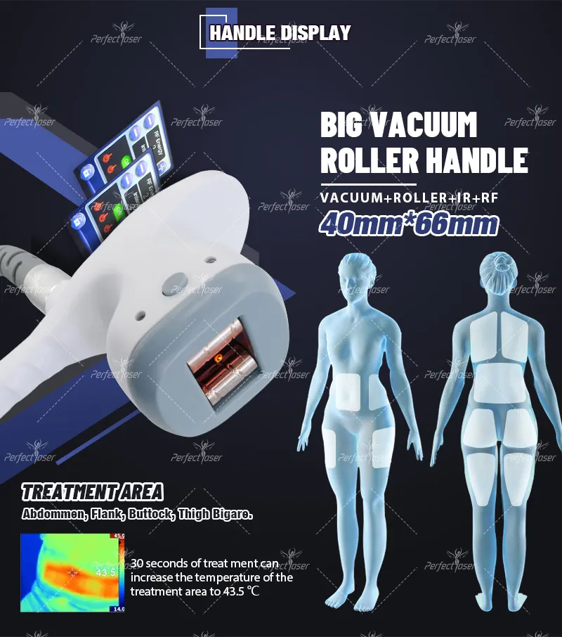 40K Cavitation Vacuum Roller RF Body Shaping Device For Powerful Cryo ...