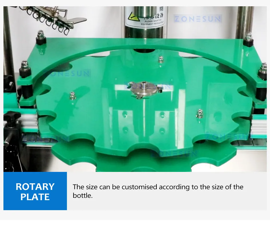 ZONESUN Automatic Capping Machine Ring Pull & Crown Cap Sealing For ...