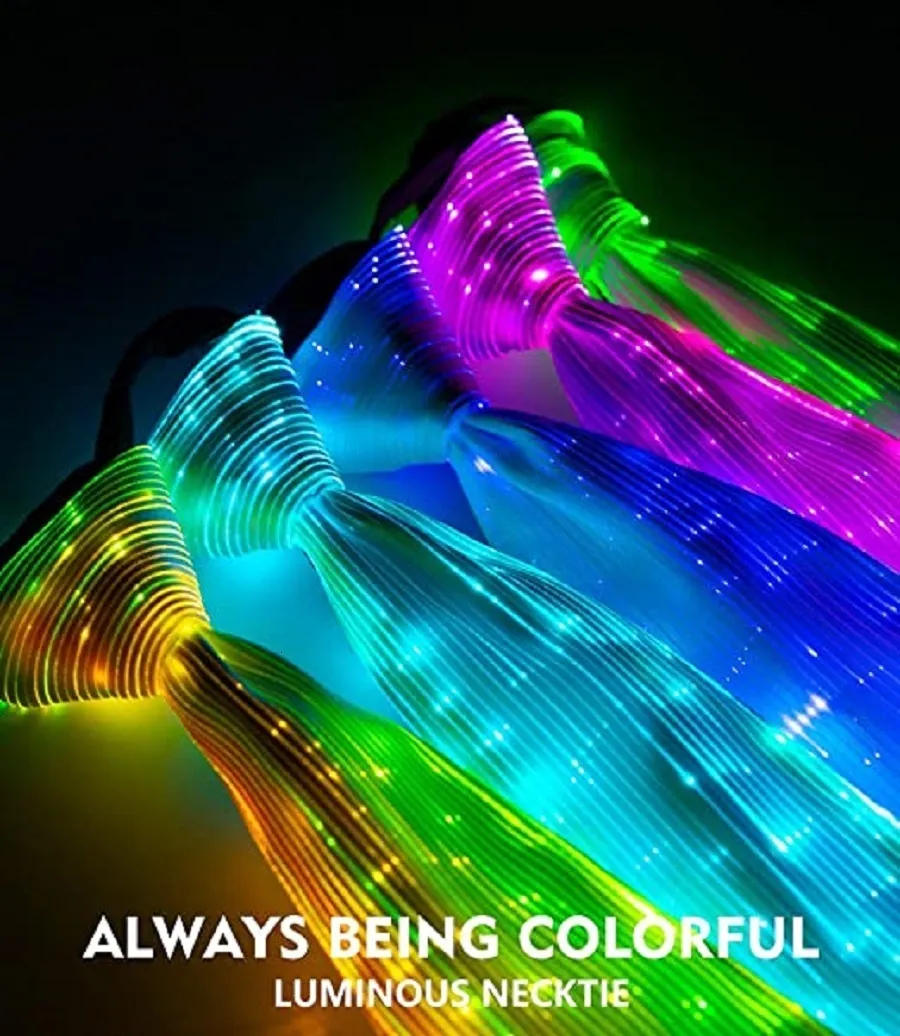 DHgate.com:LED Light Up Mens Tie, Lumisonata Fiber Optic Flashing Rave ...