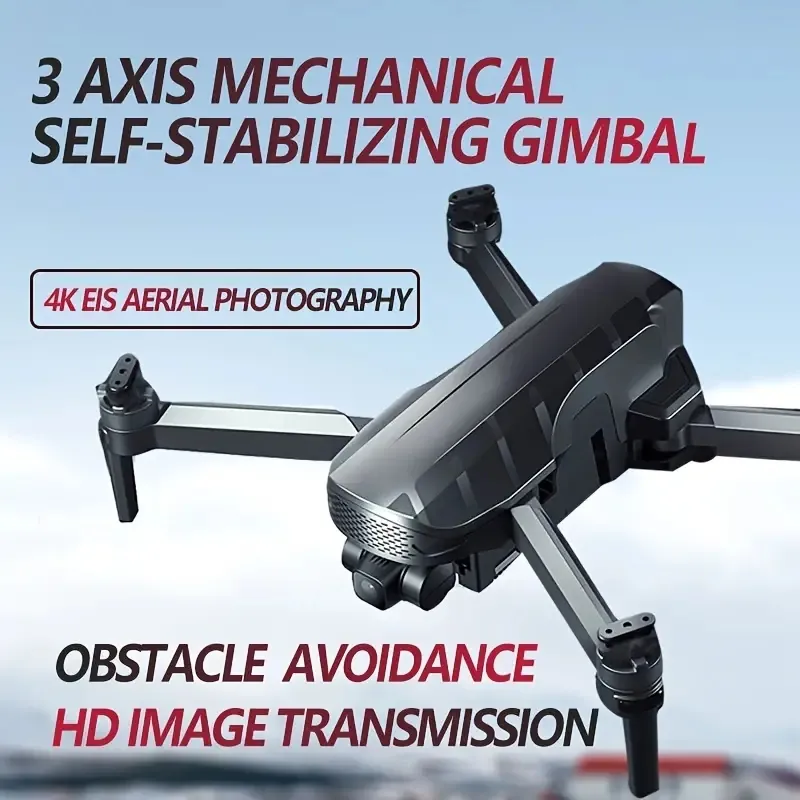 Drone With 3 Axis Stabilizing Gimbal, Obstacle Avoidance, 4K EIS Aerial Photography, HD Image ...