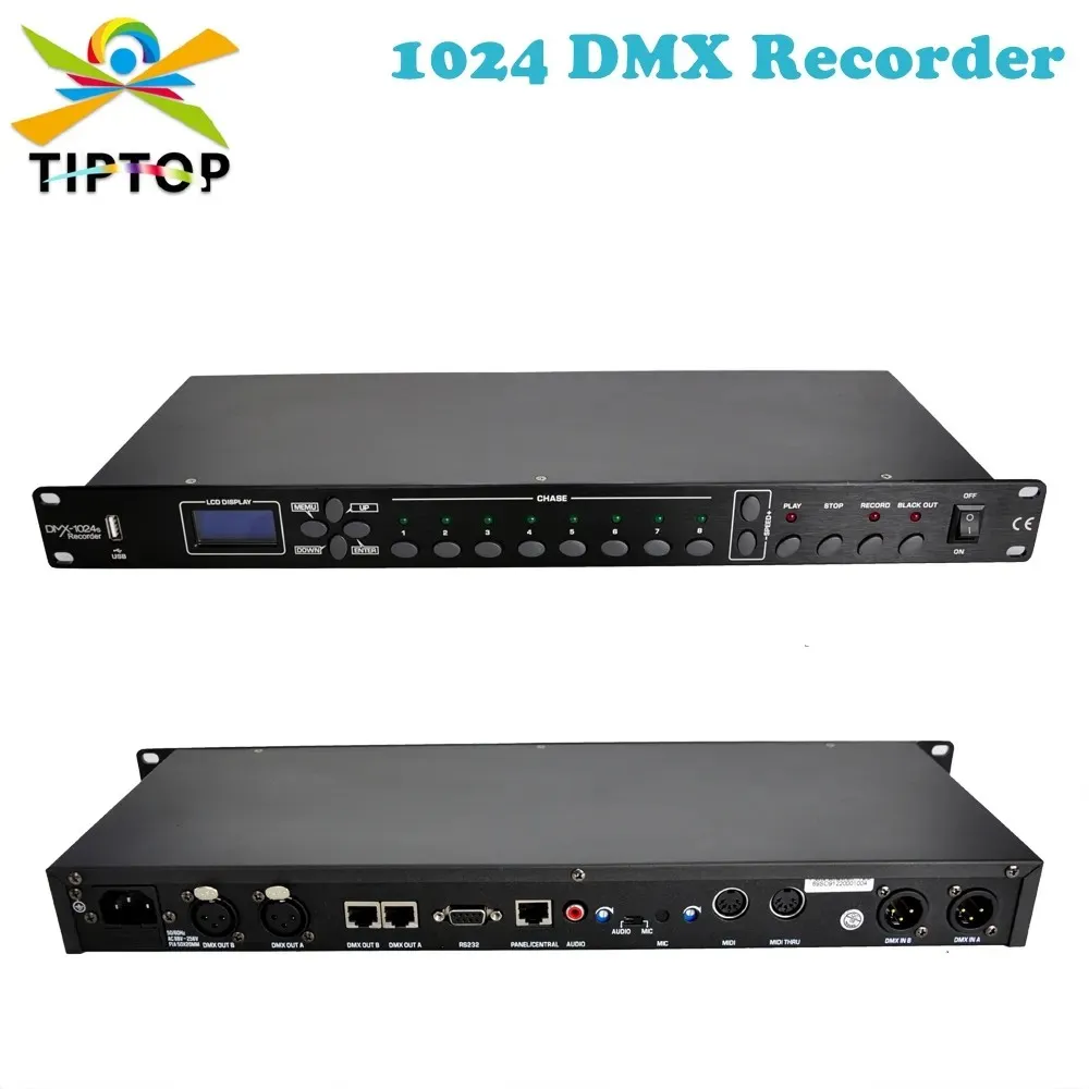 Gigertop TP D1369 DMX Recorder With 1024x1024 Resolution, US/EU/AU ...