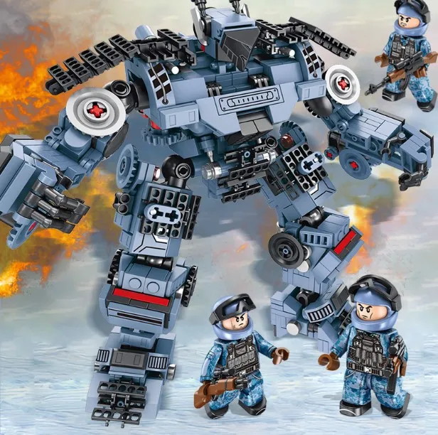 2-in-1 Military Tank Transformer Building Blocks - Custom Army Tank ...