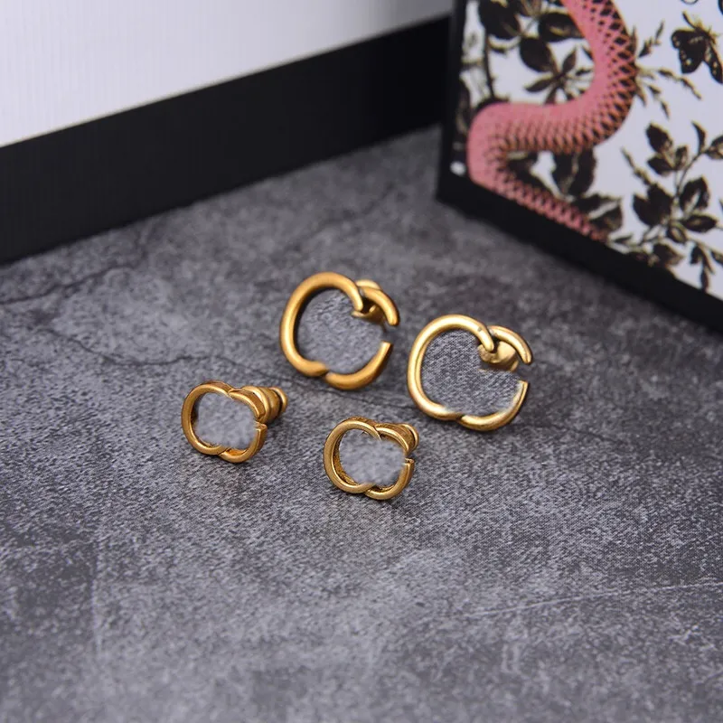 Retro Letter Earrings Beautiful Simple Counter Material Design For ...