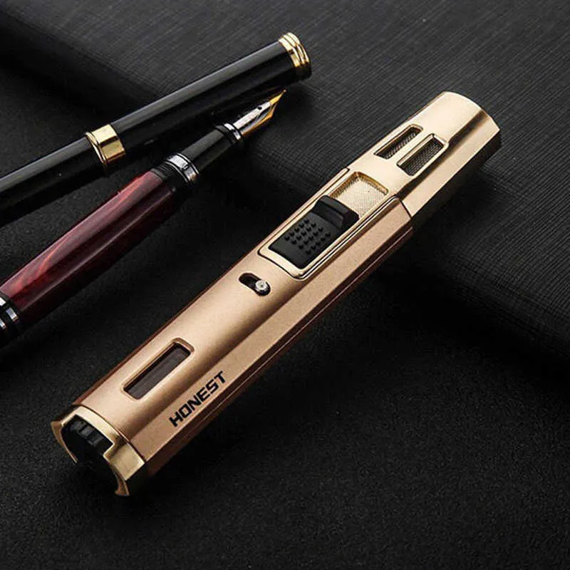 Gun Lighters: Pen Style Metal Torch Lighter, Refillable Windproof Flame ...