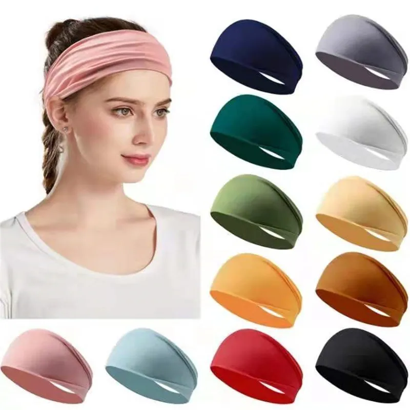 Breathable Polyester Silk Yoga Headband for Men and Women, 3.94 × 8.66 ...