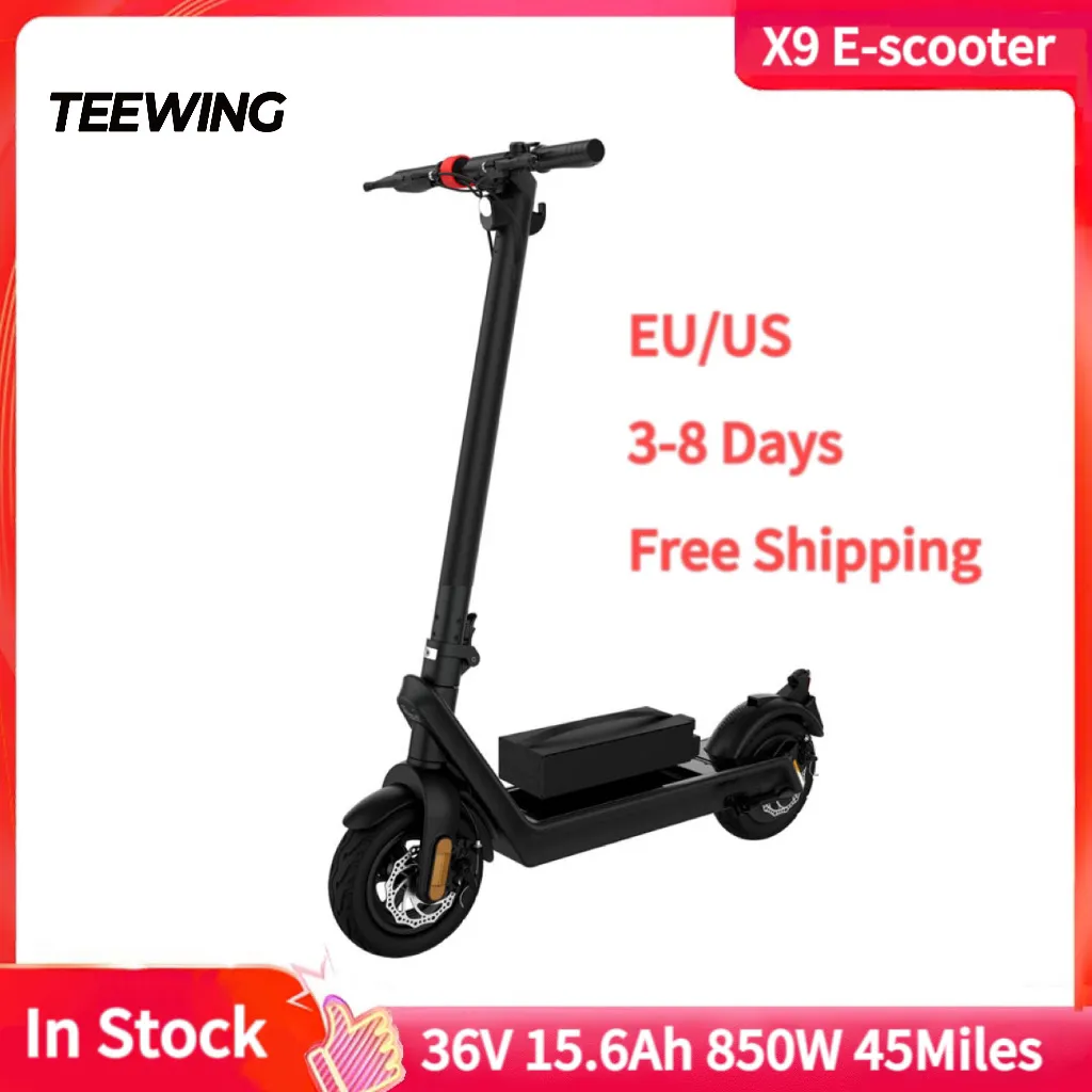 DHgate.com:Teewing X9 Foldable Electric Scooter, 45 Miles Range, 850W ...