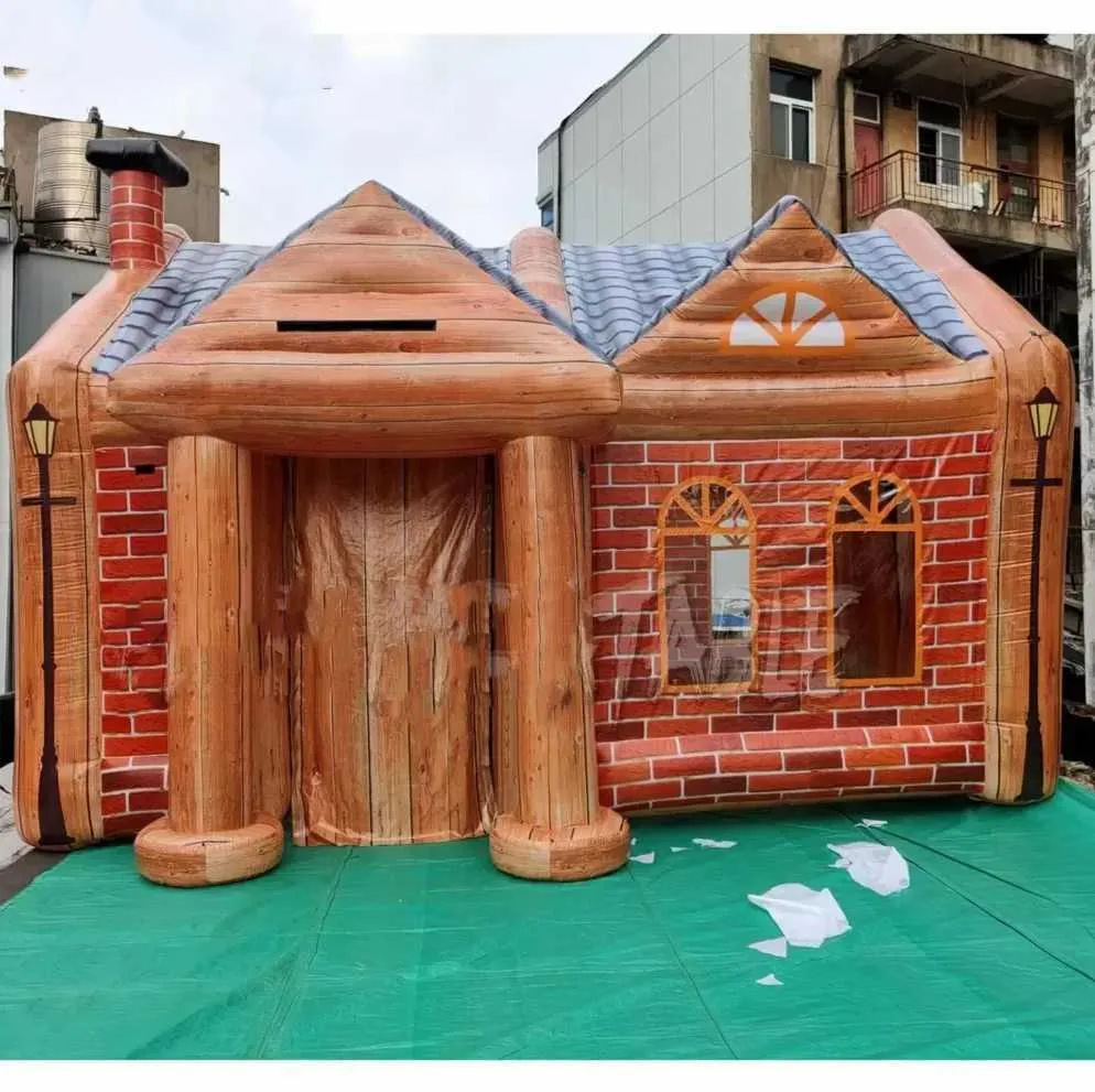 DHgate.com:Custom Giant 6x4x4m Inflatable Irish Pub Tent with Fireplace ...