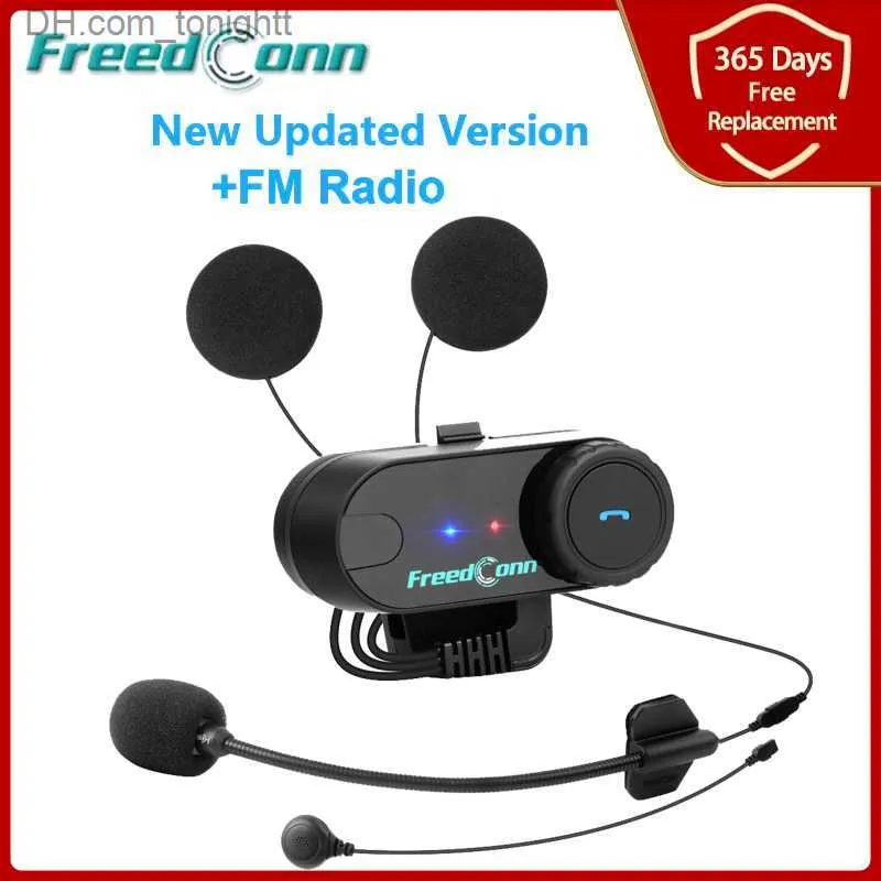 2024 Upgraded Motorcycle Bluetooth Helmet Headset, FreedConn T COM VB ...