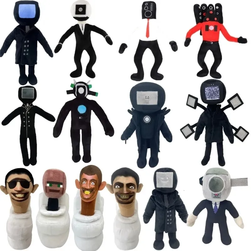 Kawaii Skibidi Bubba Doll With Flashlight Soft Stuffed Cartoon Toilet ...