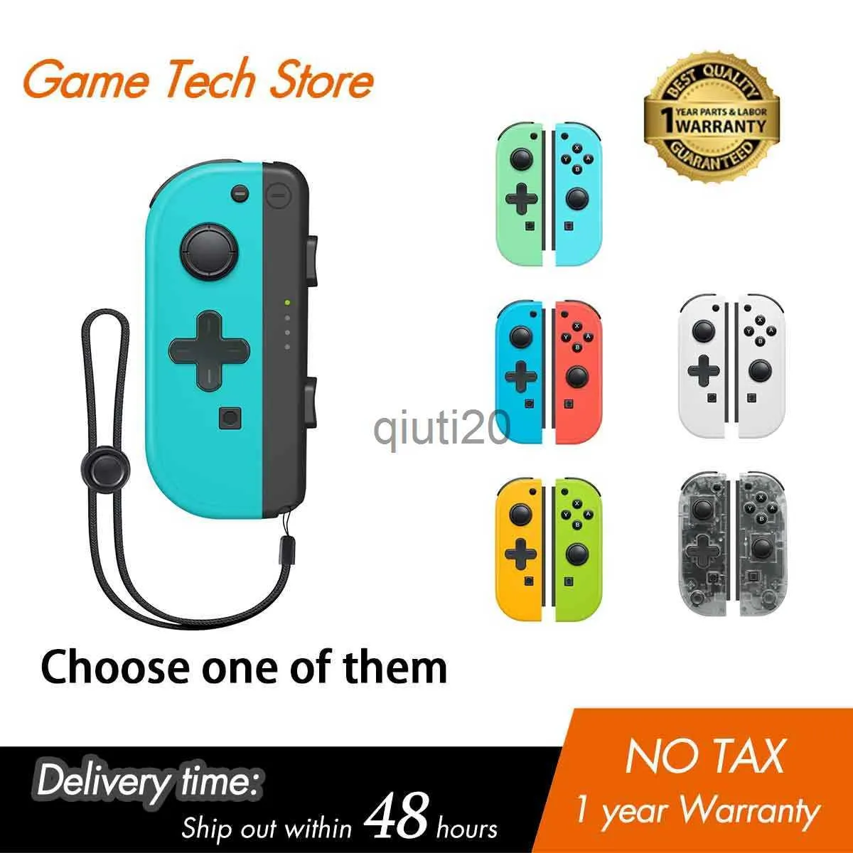 Game Controllers Joysticks Joycon Controller With Strap Joy Con For ...