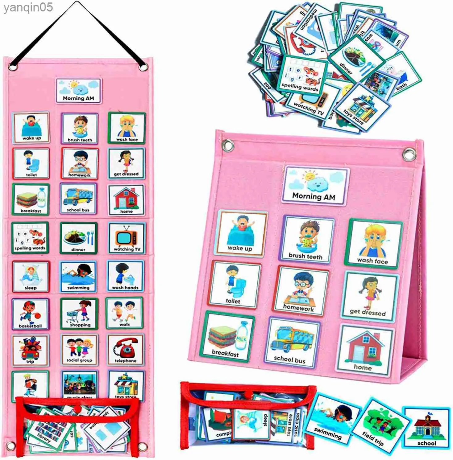 DHgate.com:7-Piece Daily Routine Chart for Kids with Autism, Wall ...