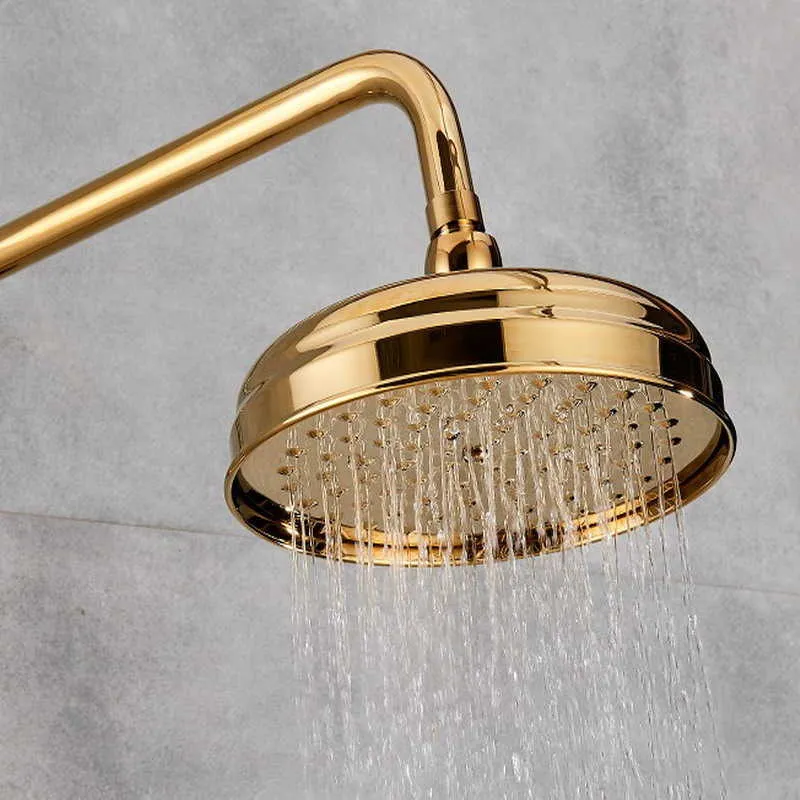 DHgate.com:Bathroom Shower Heads Luxury Gold Color Brass Shower Head 8 ...