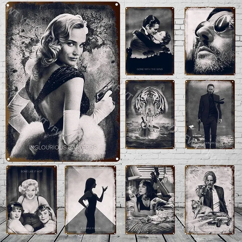 DHgate.com:Vintage Metal Tin Sign Retro Style Wall Decor for Room Bar ...