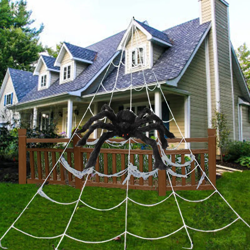Giant House Spider Web Halloween