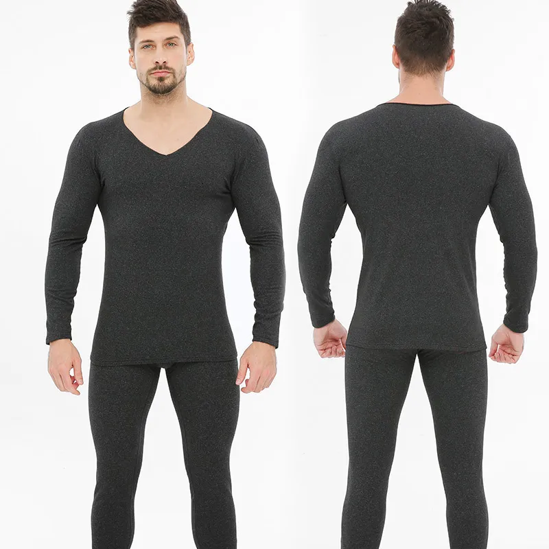 DHgate.com:Seamless Mens Winter Thermal Long Johns Set: V-Neck Base ...