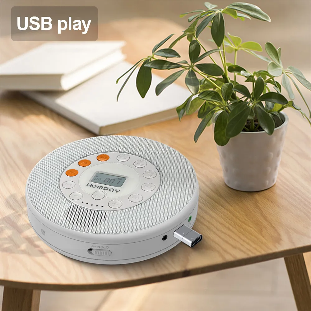 Portable CD Player With MP3 Playback Mini Walkman Style Music Player ...
