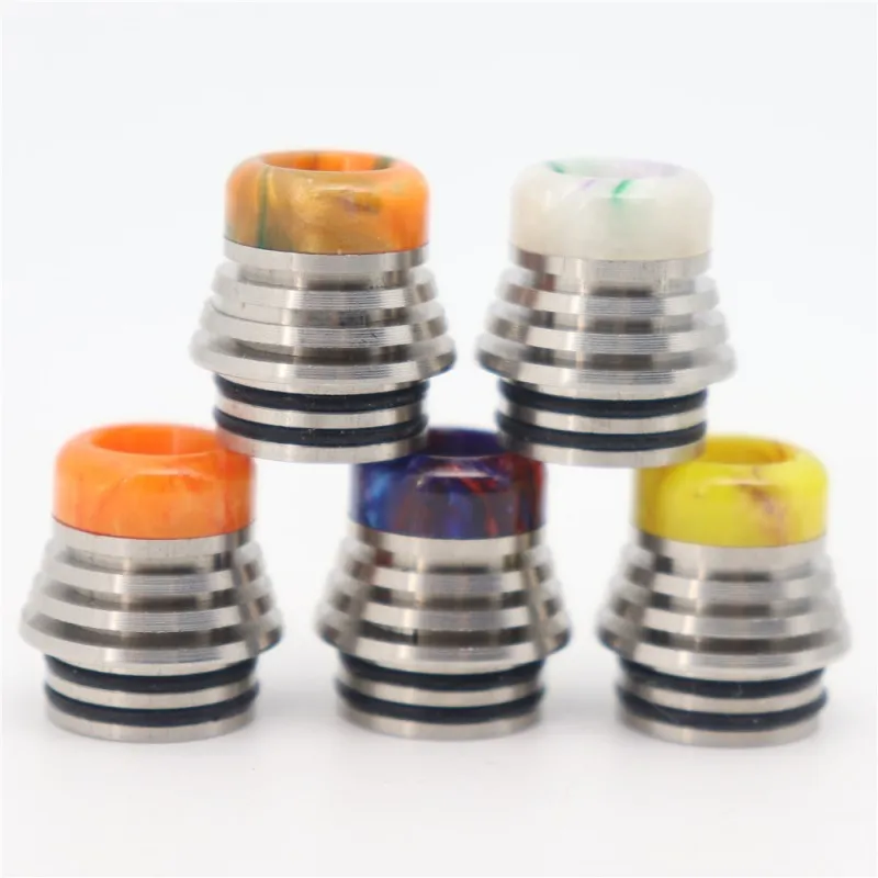 DHgate.com:Universal Stainless Steel & Resin Wide Bore Drip Tip with ...