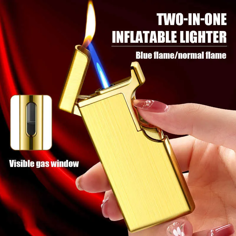 Double Jet Flame Torch Lighter - Windproof Cigarette Lighter, Butane ...
