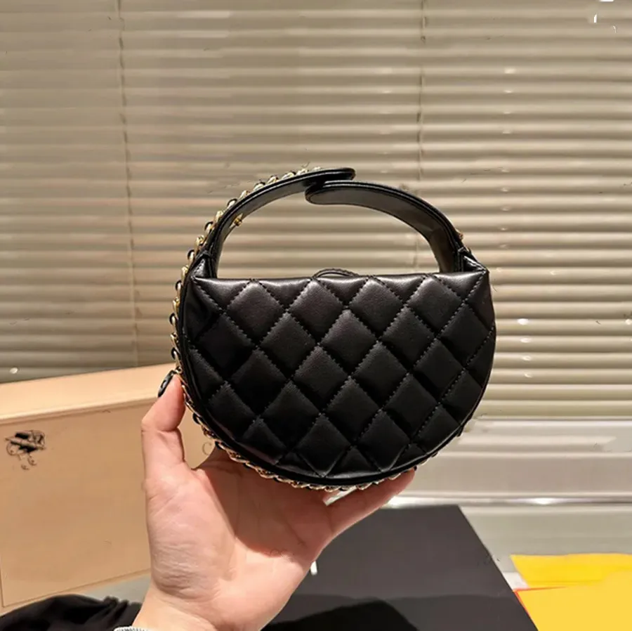 Luxury Womens Classic Mini Makeup Bag Leather Rhombock Caviar with ...