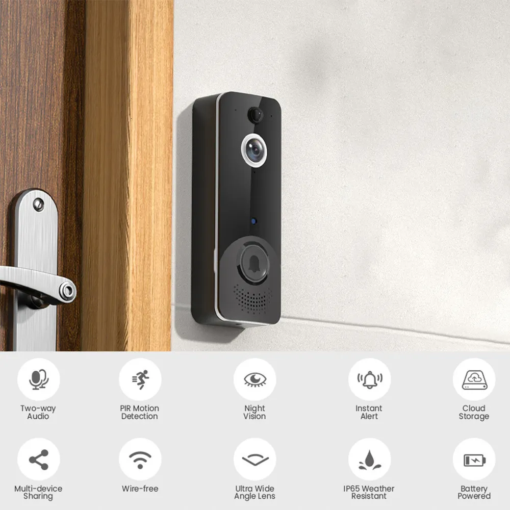 WiFi Video Doorbell Camera - Wireless Door Phone with 2-Way Audio ...