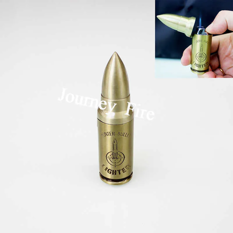 Bullet Lighter Multi Purpose Butane Jet Torch Lighters LED Light No Gas ...