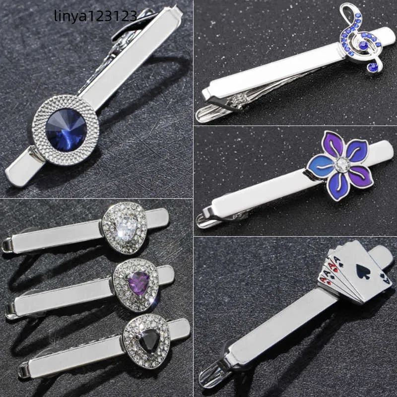 DHgate.com:8 Styles Mens Alloy Neck Clips Fashion Necktie Clips for ...