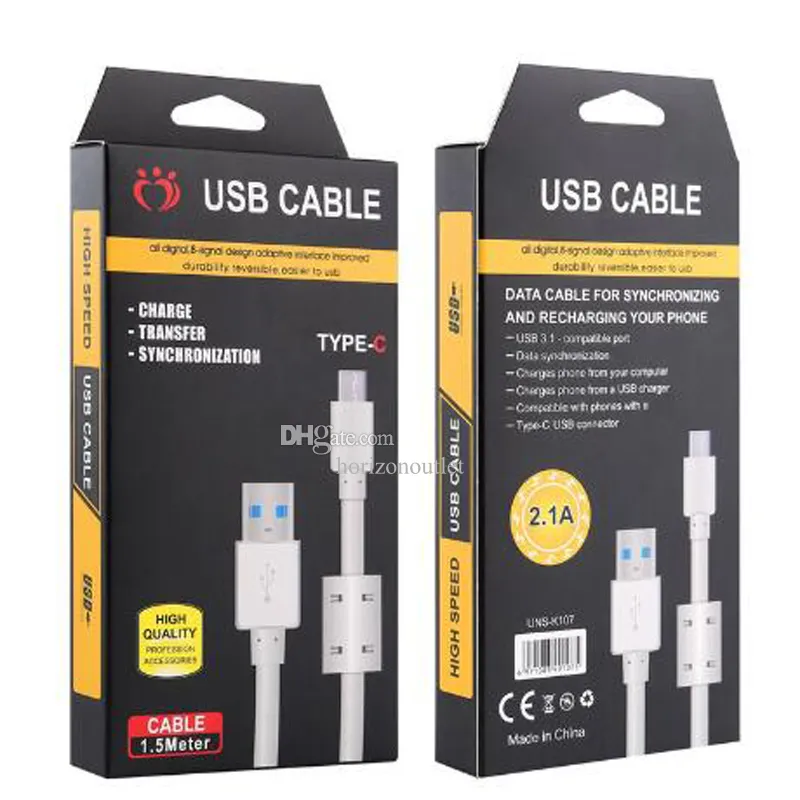 Olesit Magnet Ring USB To Type C Data Cable 1.5M 5FT Fast Charging ...