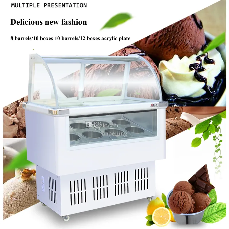Commercial Ice Cream Maker Machine Stainless Steel Popsicle Display ...