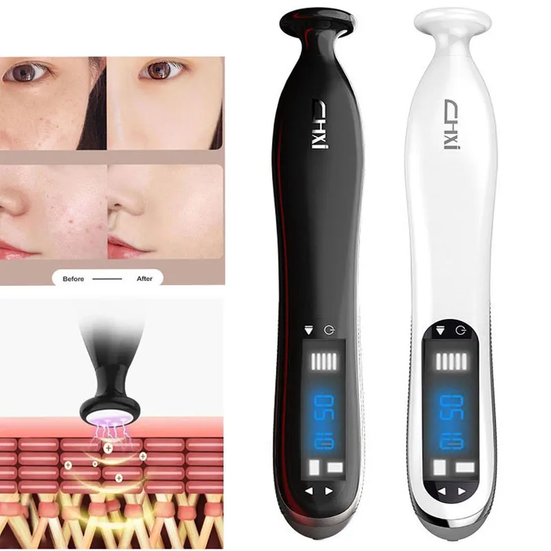 Face Care Device with 2 Heads: Portable Fractional Plasma Pen for Acne ...