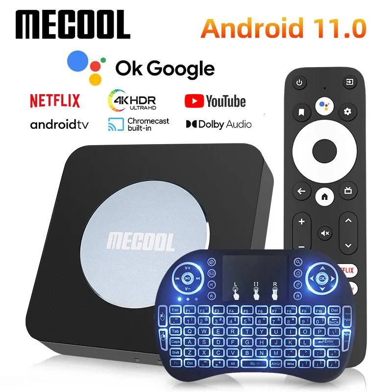 Mecool KM2/KM2 Plus 4K Android 11 TV Box, 2GB RAM 16GB ROM Amlogic ...