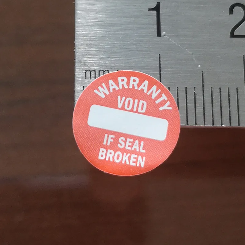 12mm Screw Hole Seal Warranty Void Sticker Brittle Paper Do Not Enter ...